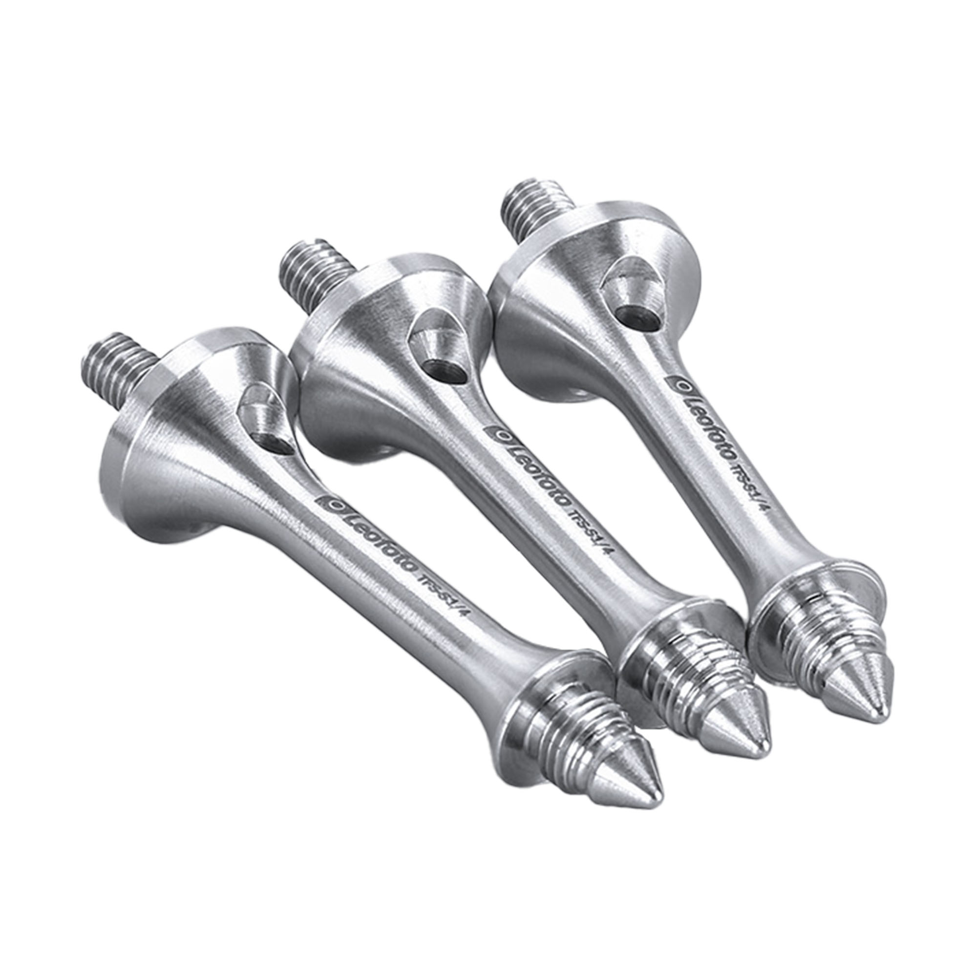 Leofoto TFS-S1/4 81mm Long Tripod Spikes for 1/4″ Threaded Tripod Legs ...