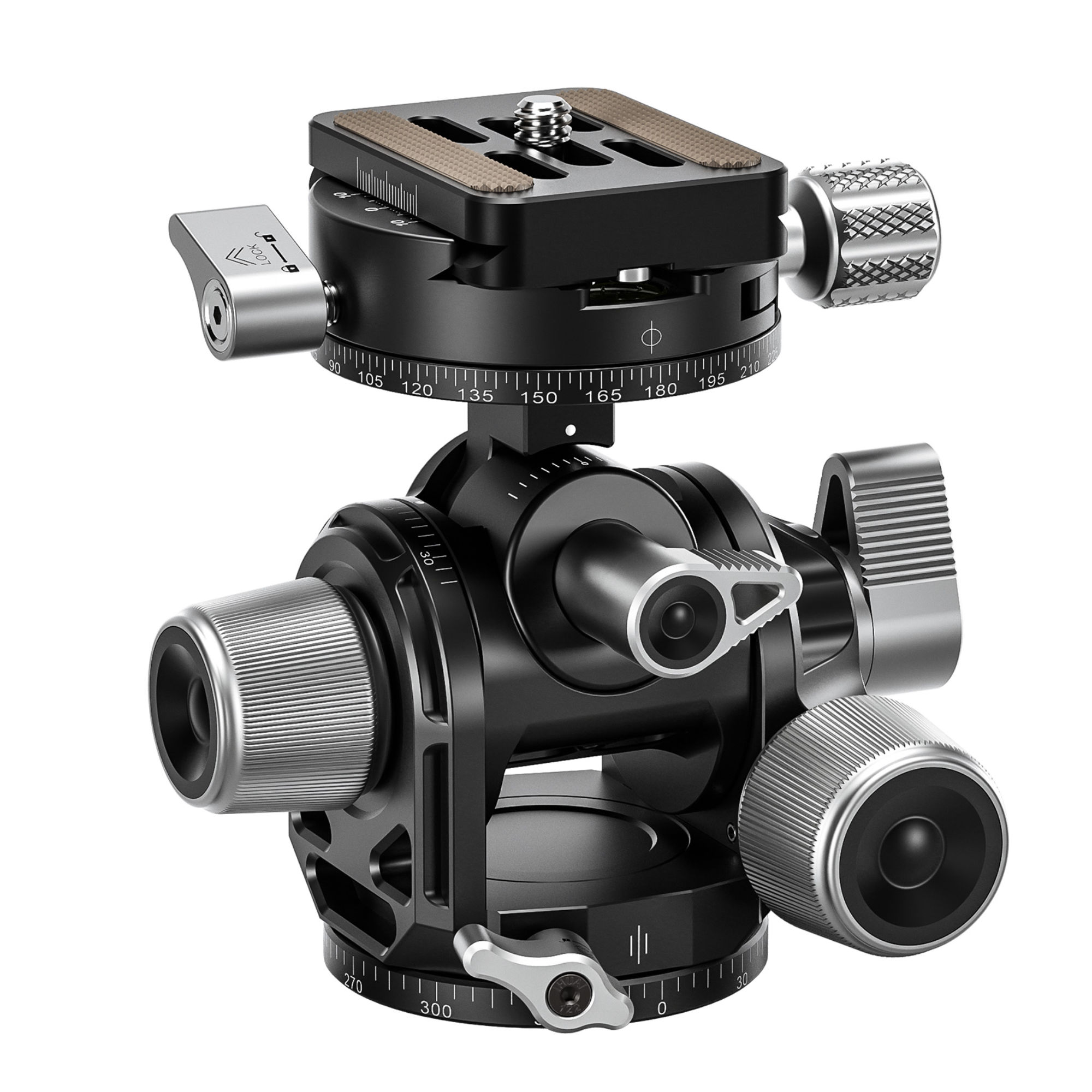 Leofoto G3 50mm 3-Axis Geared Head with BPL-50N Plate | Leofoto Australia