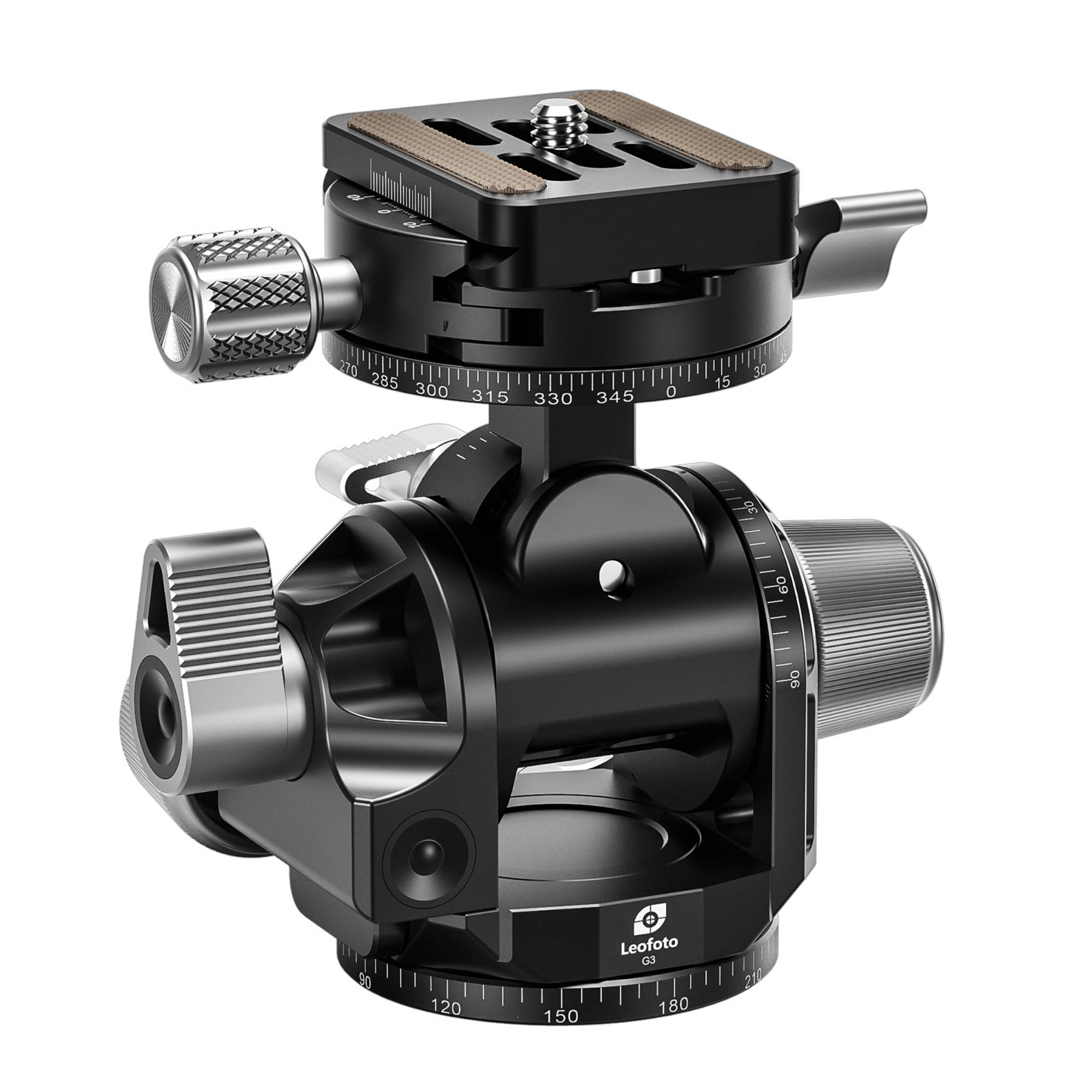 Leofoto G3 50mm 3-Axis Geared Head with BPL-50N Plate | Leofoto Australia