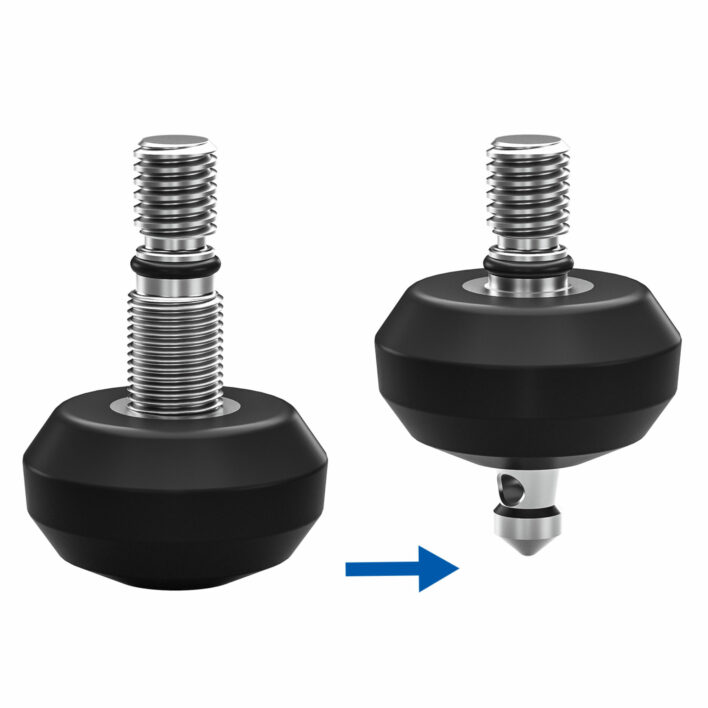 Leofoto TFV Tripod Rubber Feet with Retractable Spikes for 3/8 ...