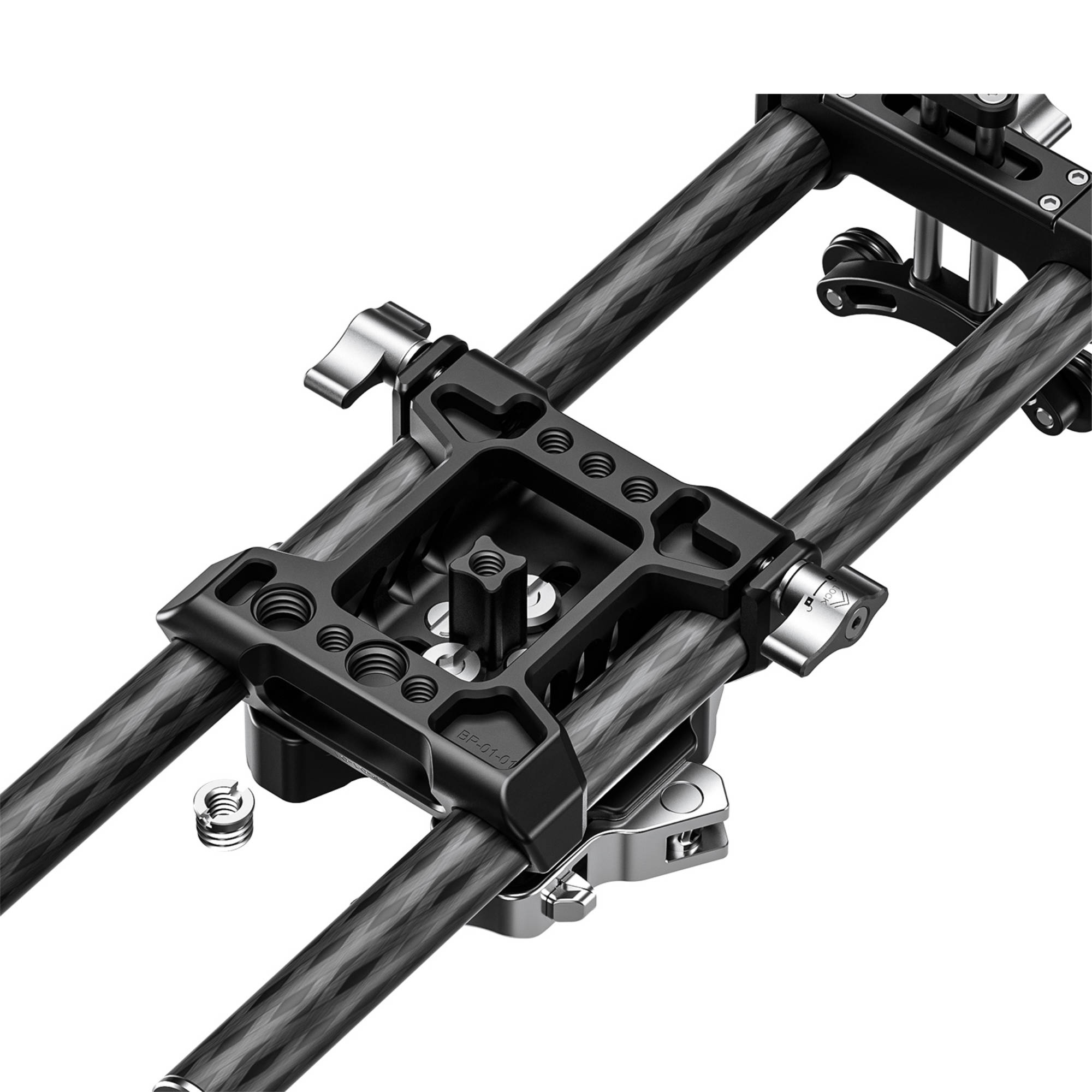 Leofoto BP-01 KIT Universal Base Plate with Carbon Fibre Rods | Leofoto Australia