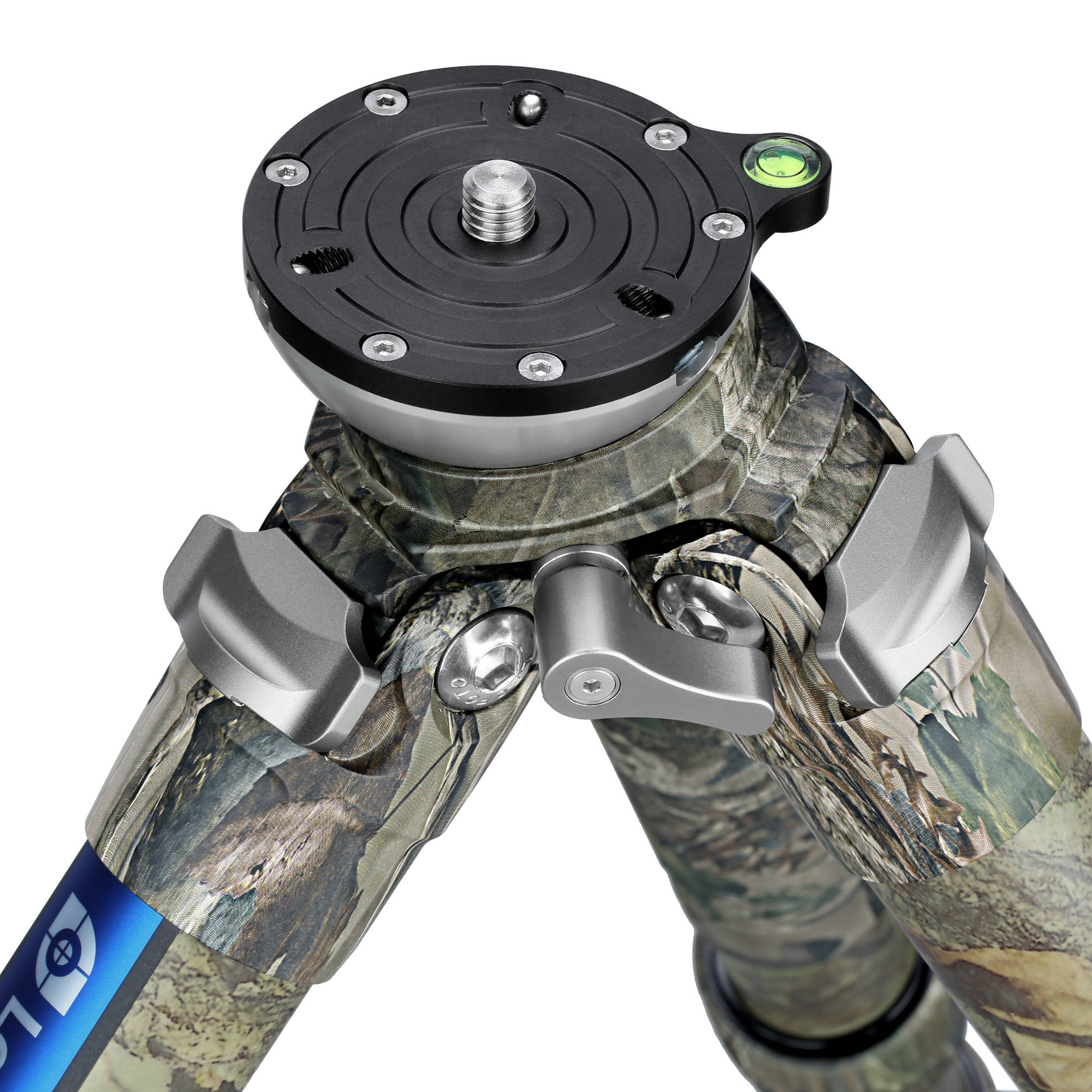 Leofoto LS-365CEX Ranger Levelling Base Series 5 Section Carbon Fibre Tripod - Camouflage ...
